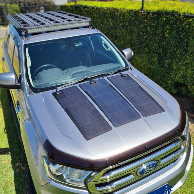 Ford Everest (2015-2022) Lensun 115W Bonnet Flexible Solar Panel – LensunSolar