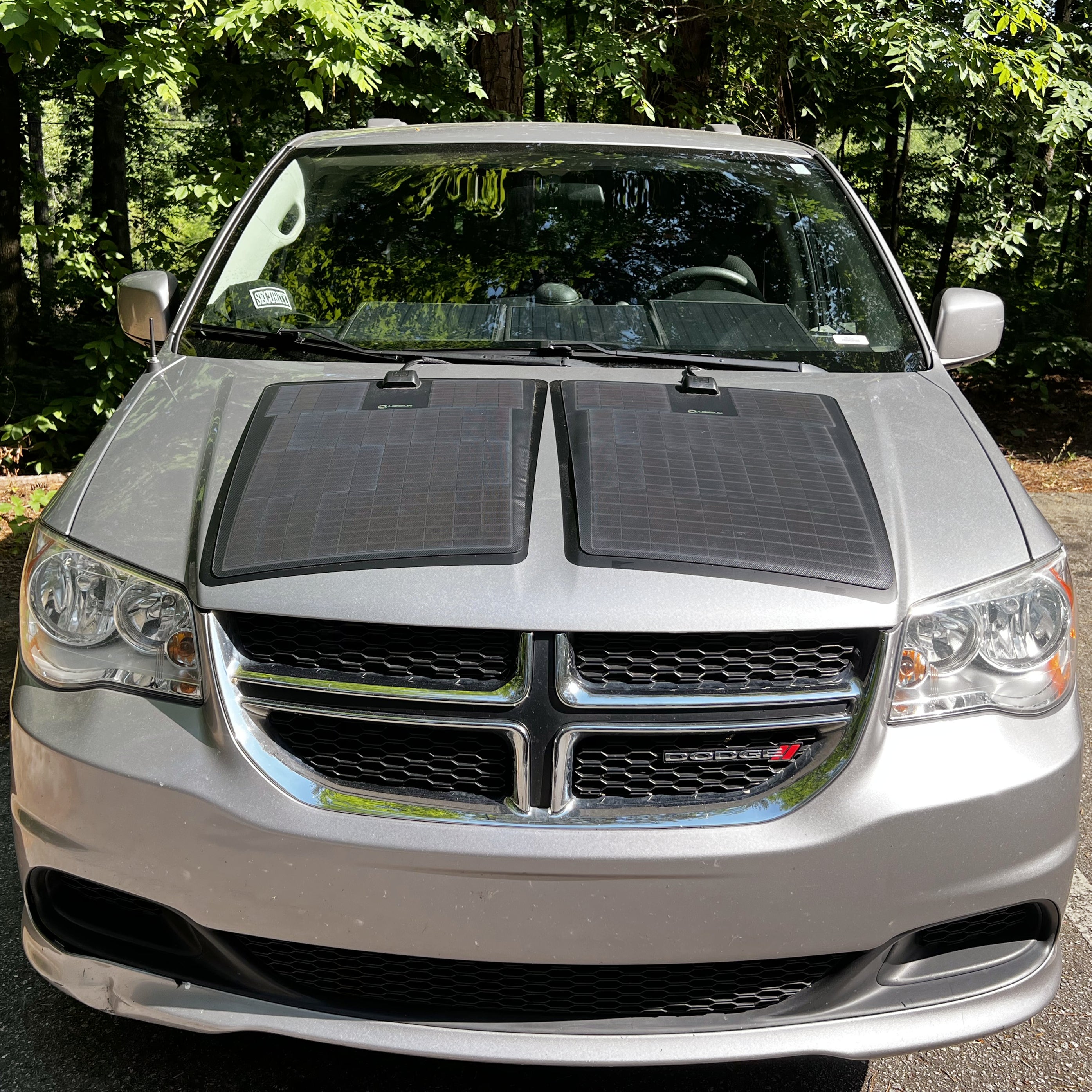 Dodge Grand Caravan Lensun 100W Hood Flexible Solar Panel – LensunSolar