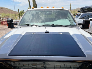 Ford Super Duty 3rd Gen Lensun 95W Hood Flexible Solar Panel – LensunSolar