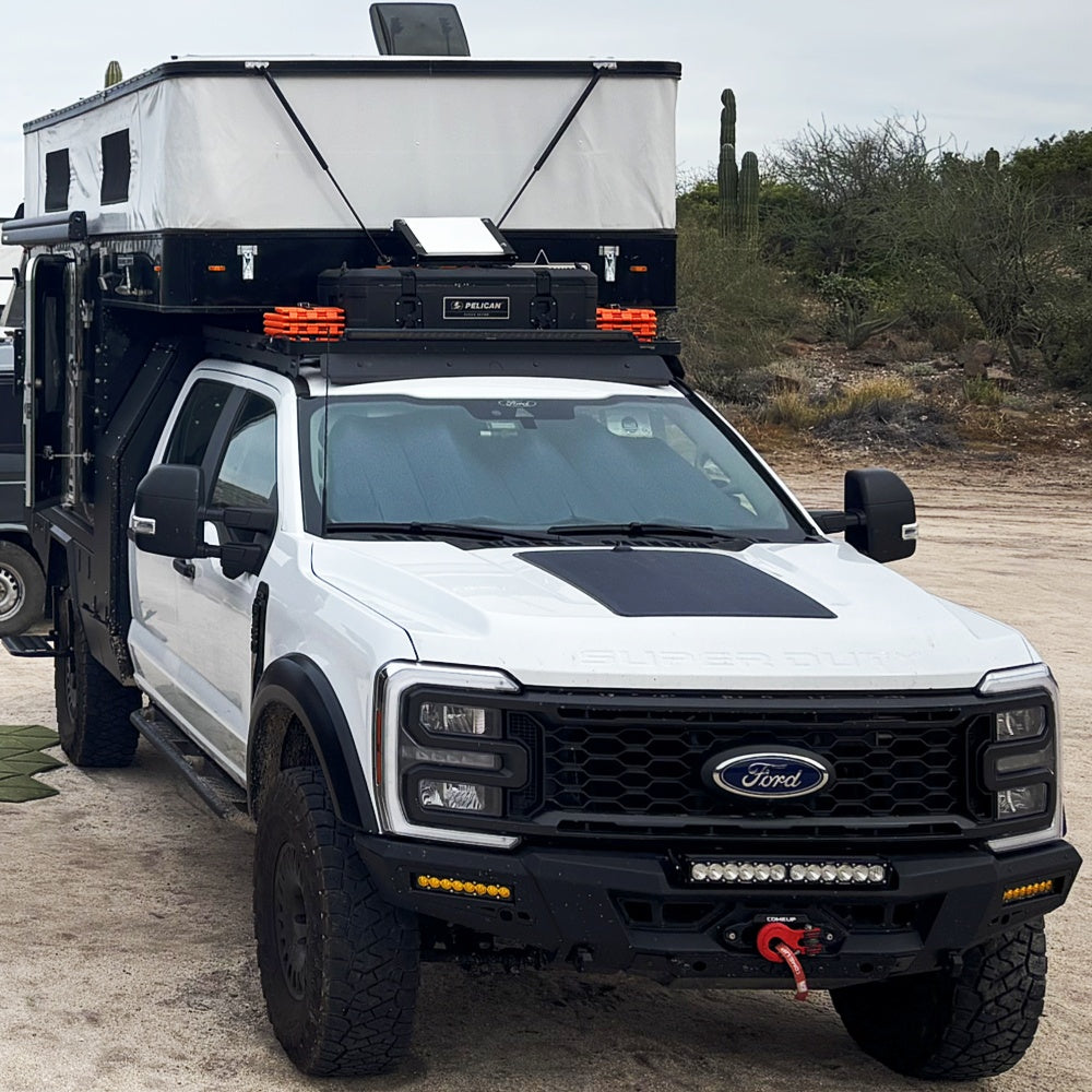 Ford Super Duty 5th Gen(2023-present) F250 Lensun 98W Hood Solar Panel ...