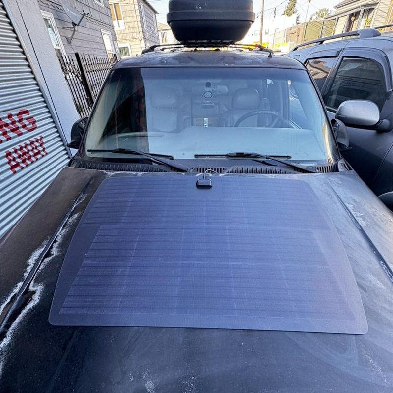 GMC Sierra (2000-2006) Lensun 100W Hood Flexible Solar Panel – LensunSolar
