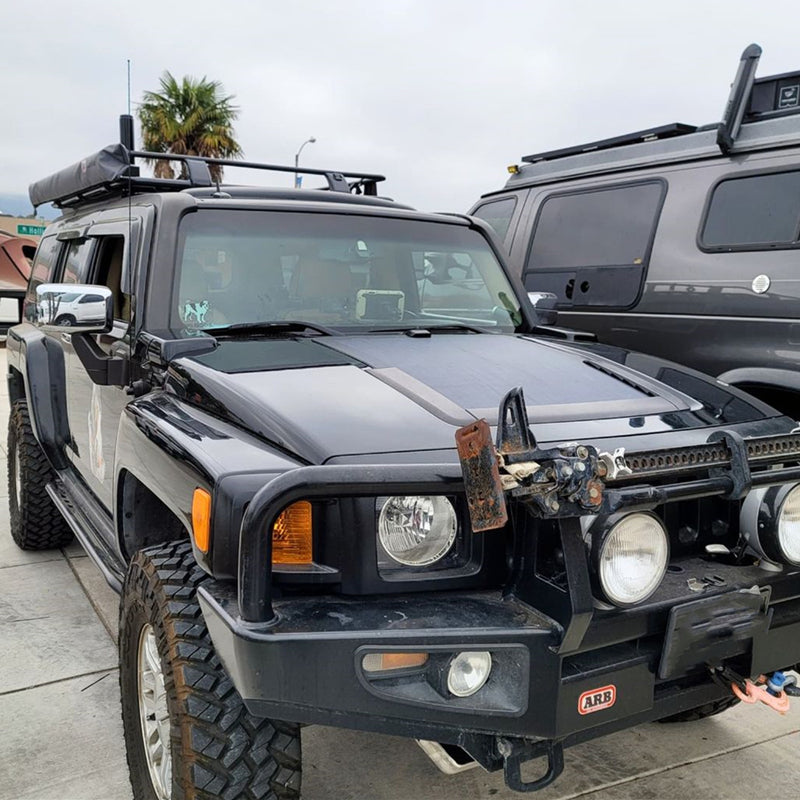 Hummer H3 Lensun 105W 12V Hood/Bonnet Flexible Solar Panel – LensunSolar