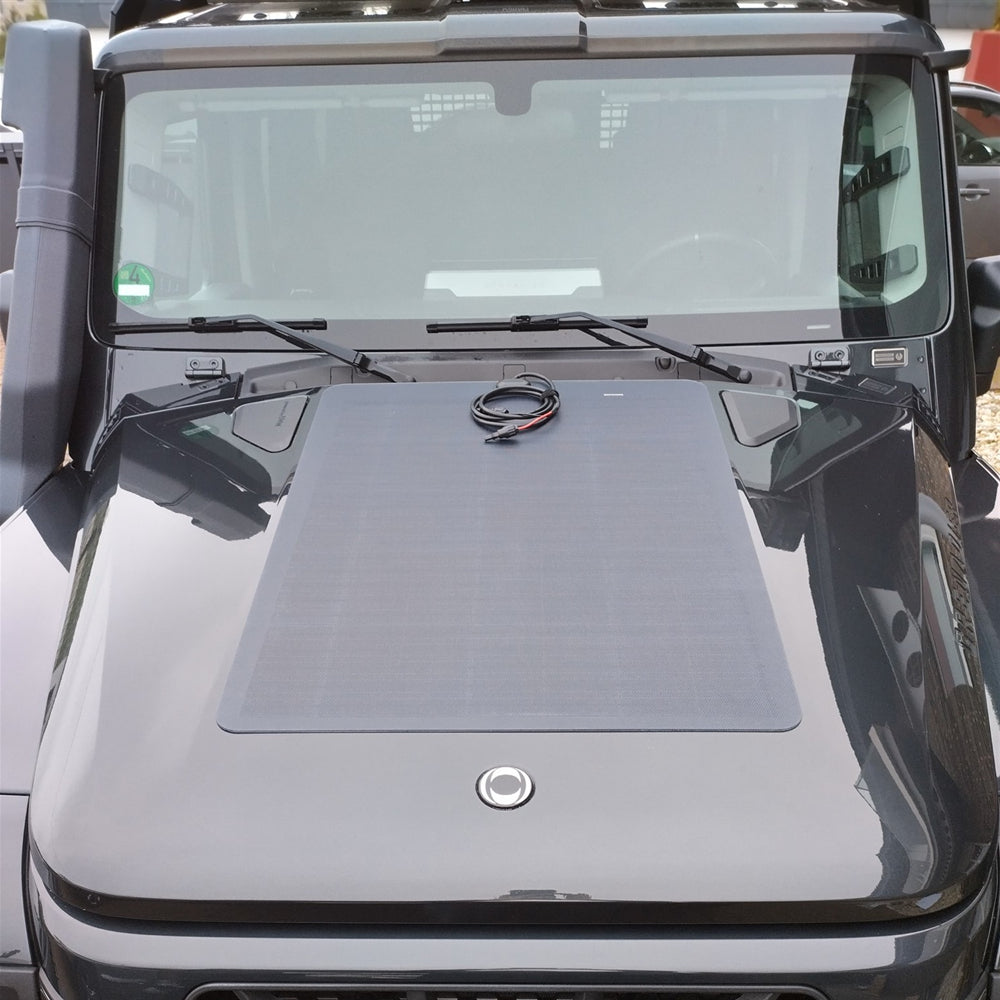 Ineos Grenadier Lensun 90W Hood/Bonnet Flexible Solar Panel – LensunSolar