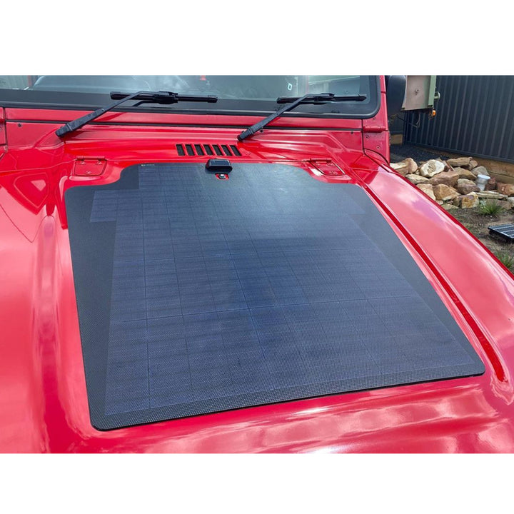 Jeep Wrangler TJ/LJ Lensun 85W Hood Flexible Solar Panel – LensunSolar