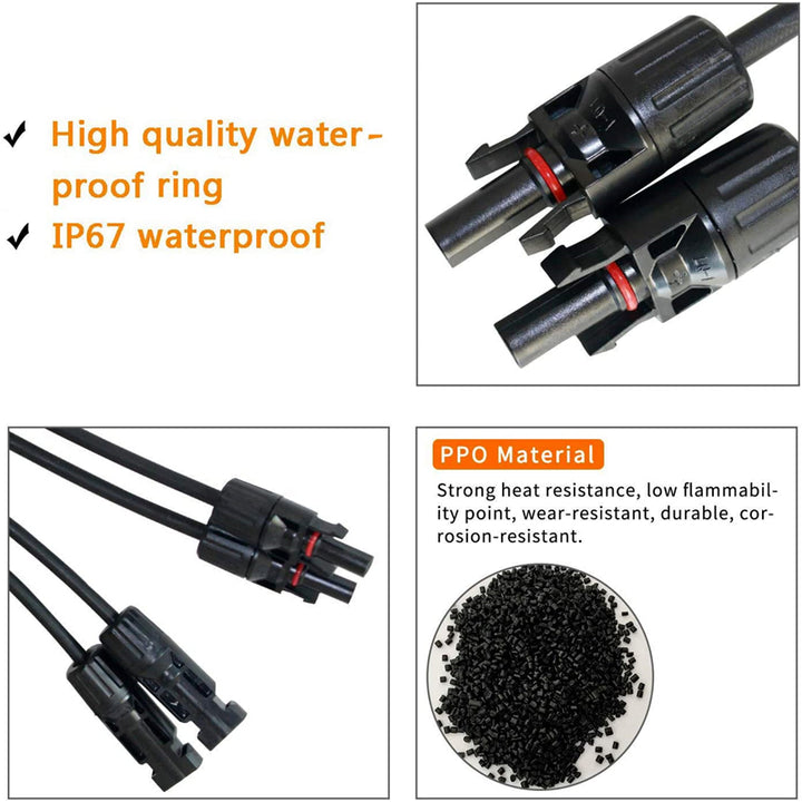 Lensun 10 Pairs of Female & Male Solar Panel Connectors – LensunSolar