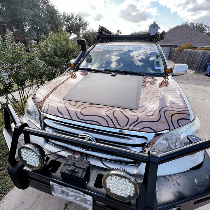 Lexus GX460 GX470 GX570 LX470 LX570 Lensun 100W Hood Flexible Solar Pa ...