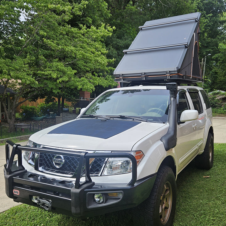 Nissan Pathfinder Lensun 100W Hood Flexible Solar Panel – LensunSolar