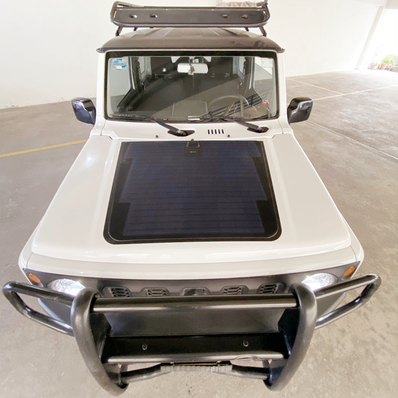Suzuki Jimny 4th Gen Lensun 85W Bonnet Flexible Solar Panel – LensunSolar