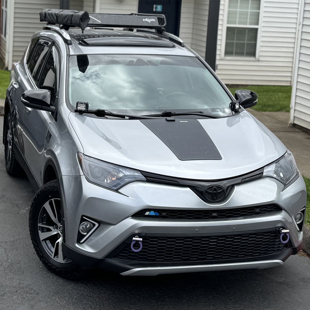 Toyota RAV4 4th Gen(2016-2019) Lensun 50W Hood Flexible Solar Panel ...