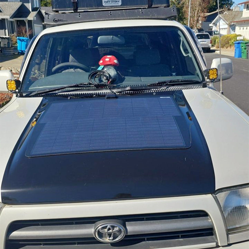Toyota Hilux 5th Gen Lensun 85W Bonnet Flexible Solar Panel – LensunSolar