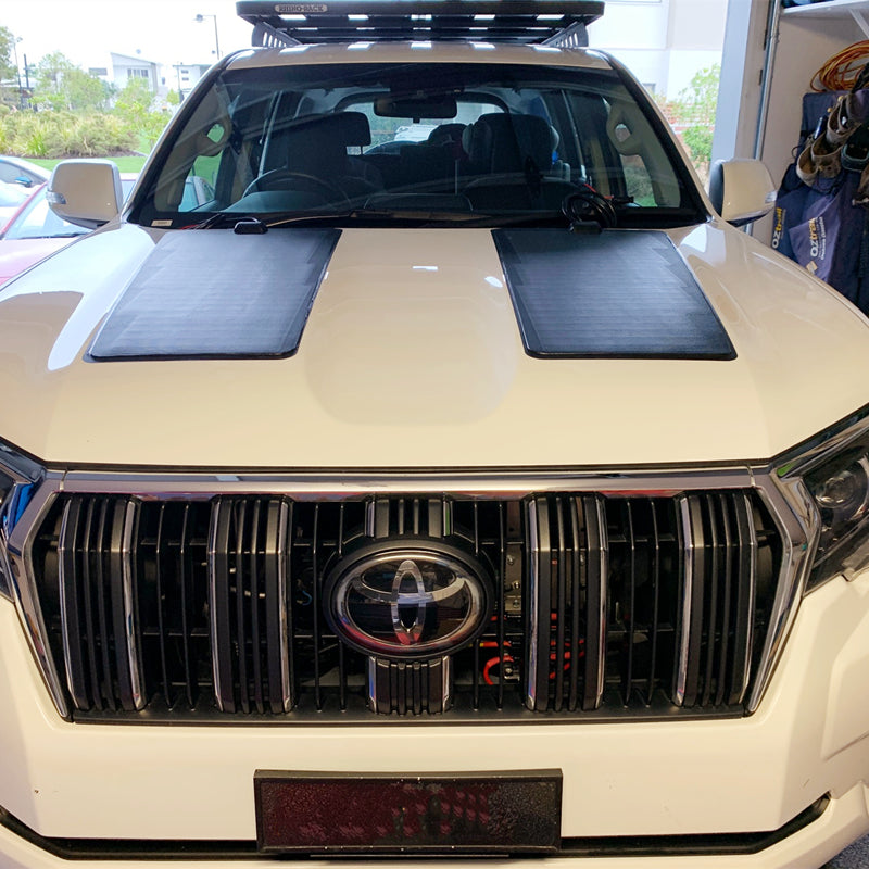 Toyota Land Cruiser Prado Lensun 90W Bonnet Solar Panel – LensunSolar