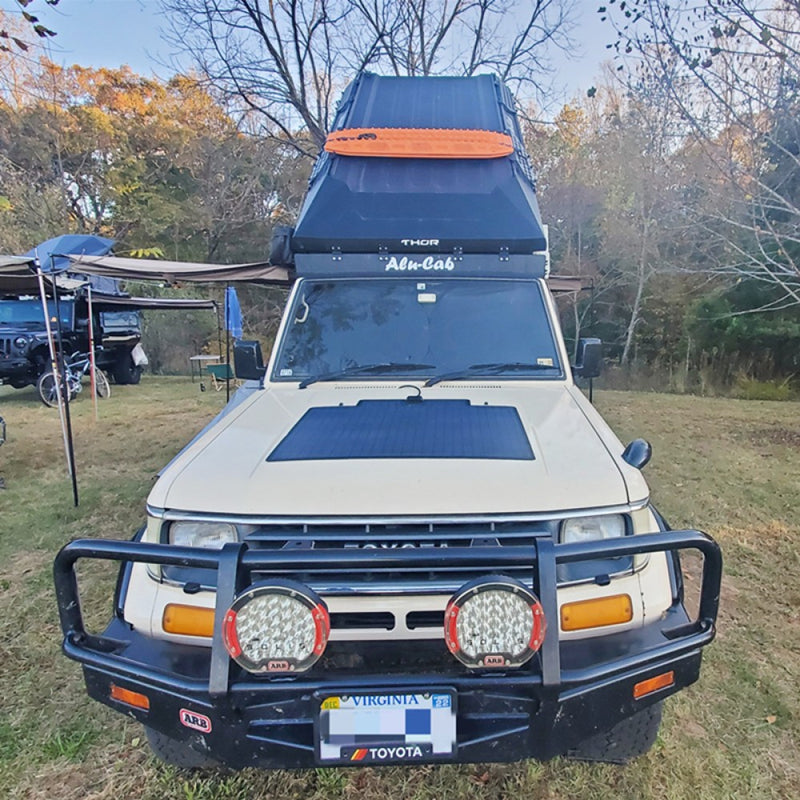 Toyota Land Cruiser Prado 70 Lensun 95W Bonnet Solar Panel – LensunSolar