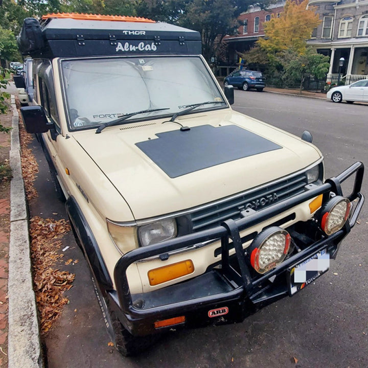 Toyota Land Cruiser Prado 70 Lensun 95W Bonnet Solar Panel – LensunSolar