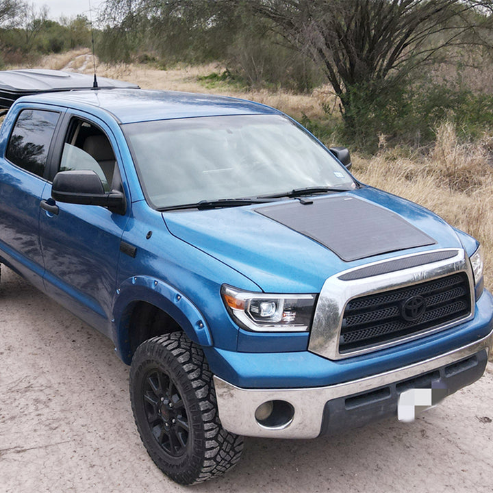 Toyota Tundra 2nd Gen Lensun 85W Hood Flexible Solar Panel – LensunSolar