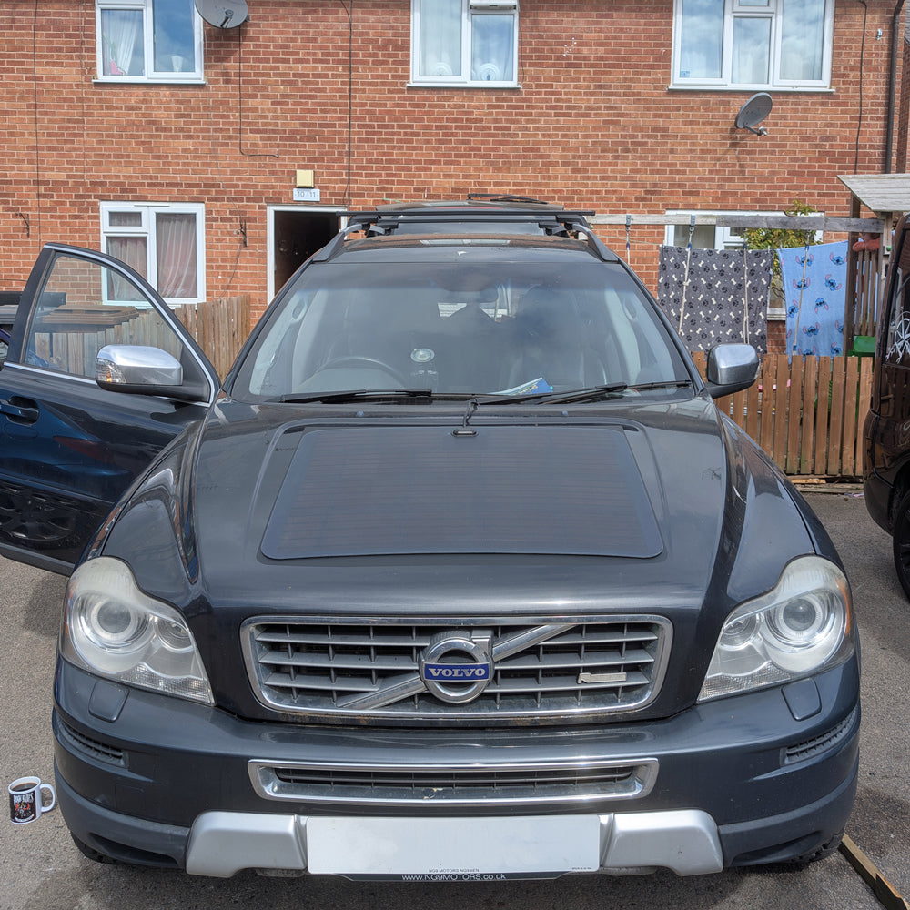 Volvo XC90 1st Gen Lensun 90W Bonnet Flexible Solar Panel – LensunSolar