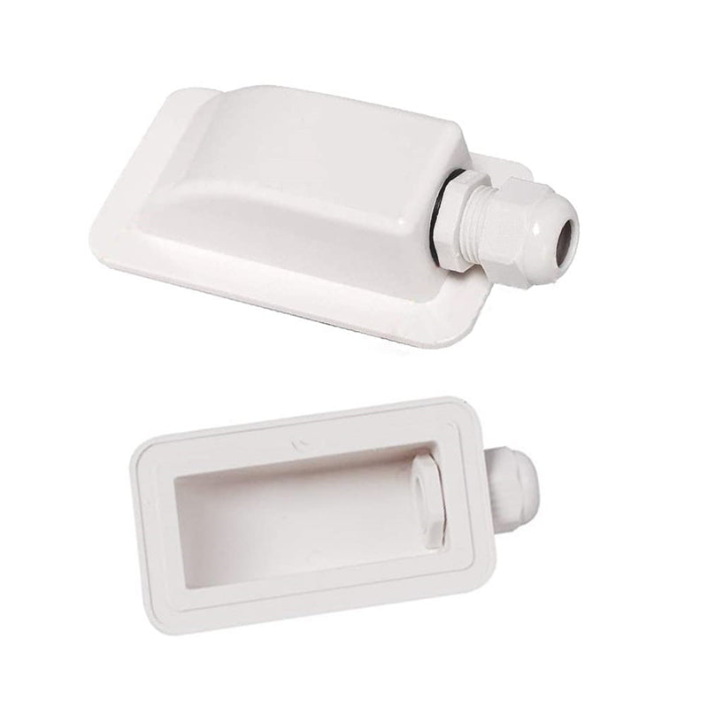 Lensun White Roof Single Cable Hole Entry Gland Box – LensunSolar